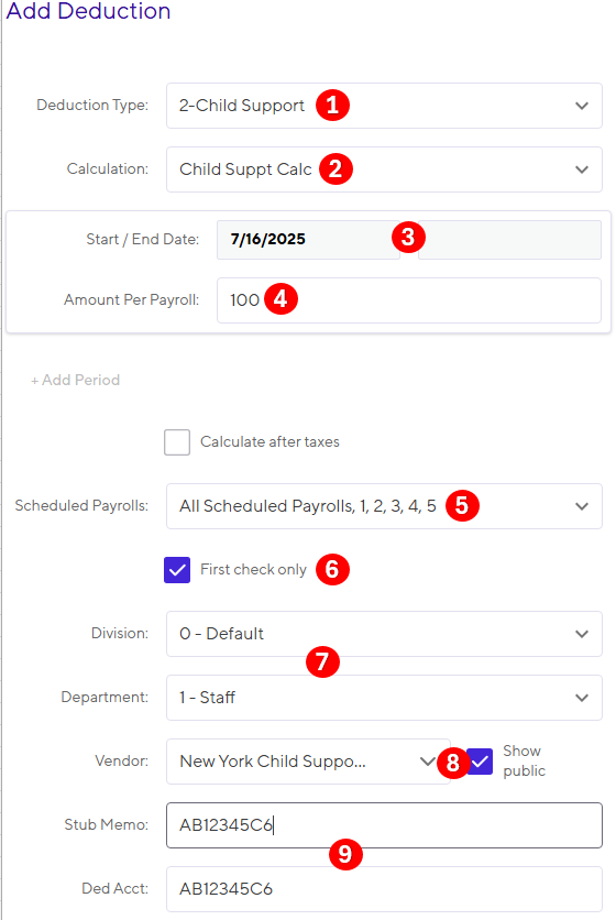Paydeck: Adding IWO (Garnishments and Child Support) – Brand's Help Desk